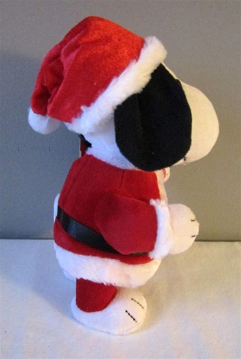 Gemmy Peanuts Animated Snoopy Santa Waddler We Wish You A Merry Christmas Nwt 4595737761