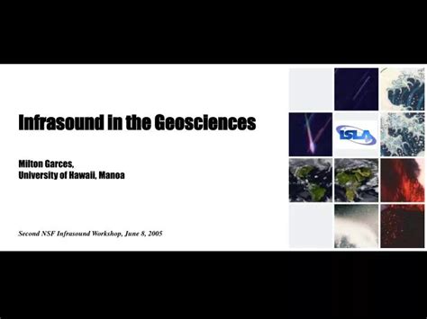 Ppt Infrasound In The Geosciences Powerpoint Presentation Free