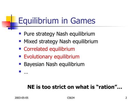 Beyond Nash Equilibrium Correlated Equilibrium And Evolutionary