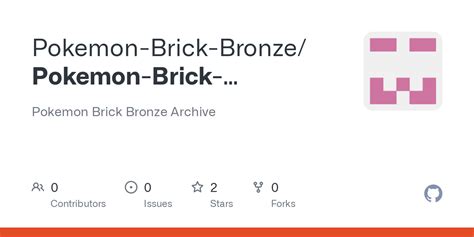 GitHub Pokemon Brick Bronze Pokemon Brick Bronze Github Io Pokemon Brick Bronze Archive