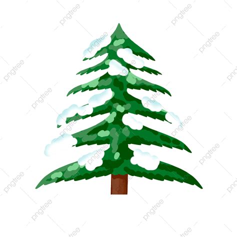 Winter Pine Trees Clipart Vector Winter Snow Covered Pine Tree Clip