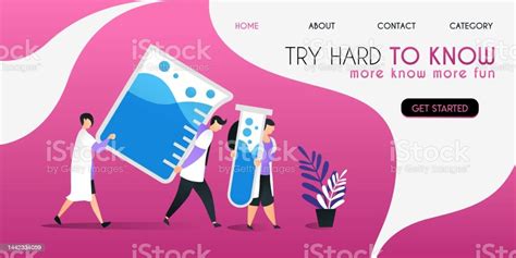 열심히 일하는 과학자들은 선박 벡터 일러스트레이션 개념에서 약간의 액체를 들어 올리고 프리젠 테이션 웹 배너 Ui Ux 랜딩 페이지에 사용할 수 있습니다 건강 진단에 대한