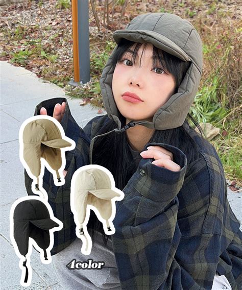 [당일출고 에누리특가💕] 패딩 버클 귀도리 귀마개 겨울 방한 스키장 군밤 모자 에이블리