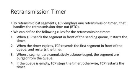 Rto Calculation 111pptx Computer Networking Computing