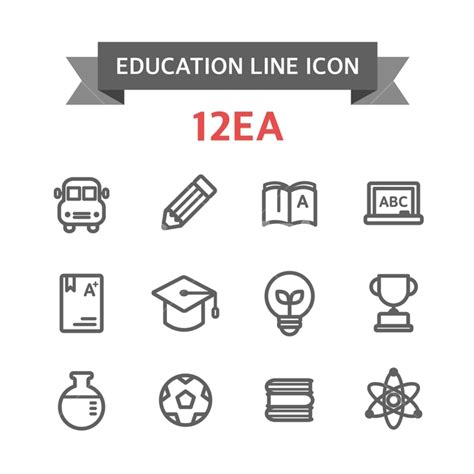 아이콘 픽토그램 라인아이콘 심플아이콘 교육 사진이미지일러스트캘리그라피 Dawool작가