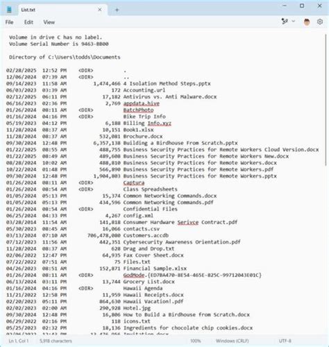 How To Print Or Export Folder Contents In Windows Without Using A Rd Party App