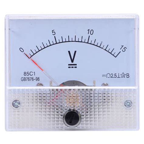 Voltímetro De Cc De Tipo Puntero 85c1 Medidor De Panel De Voltaje