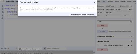 Private Blockchain Whats Problem About Gas Required Exceeds