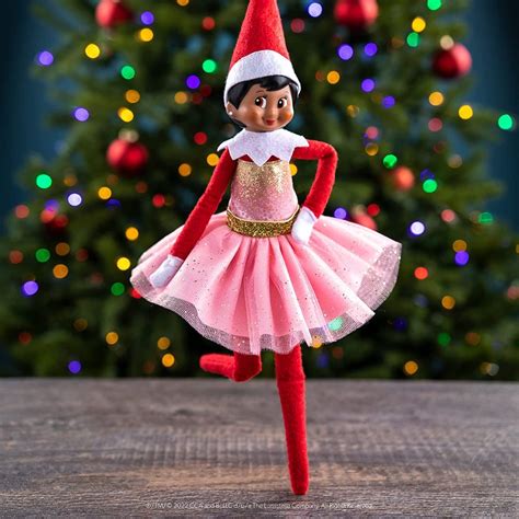 Original Elf On The Shelf Claus Couture Pink Sparkle Party Dress
