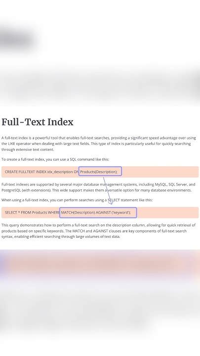 Boost Your Database Speed With Full Text Indexes 🚀 Sqlforbeginners