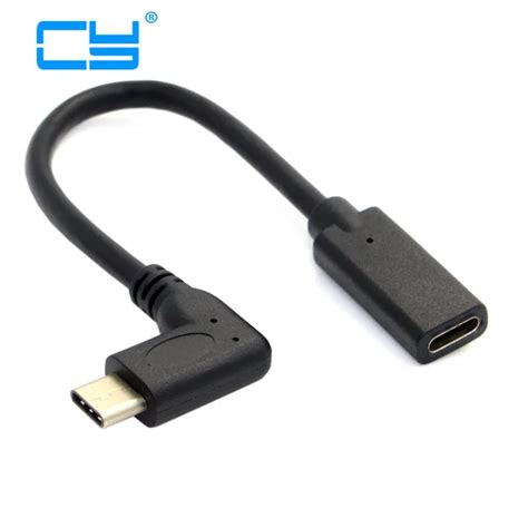 Degree Right Angled Usb C Usb Type C Male To Female Extension