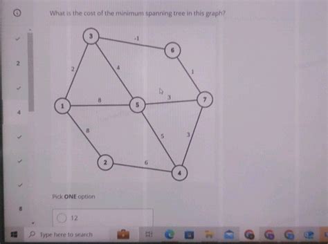 What Is The Cost Of The Minimum Spanning Tree StudyX