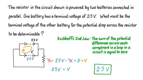 Potential Difference Voltage Parallel Circuit Circuit Diagram