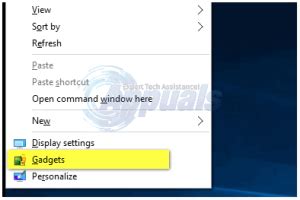 Add Desktop Gadgets And Widgets To Windows