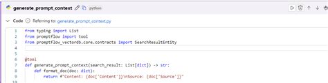 Qanda On Your Data Prompt Flow Example Why Python Node Cannot Grab