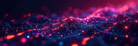 Glowing Binary Code Streams On Dark Background Abstract Software
