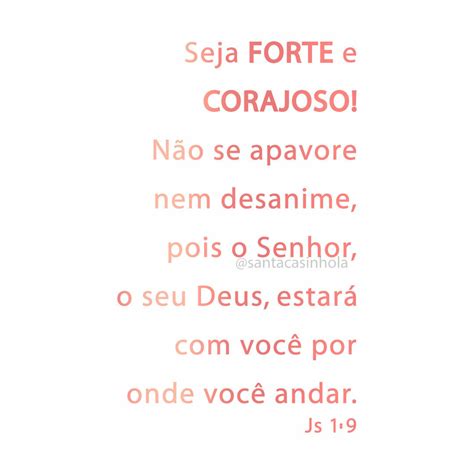 Letreiro Frase Bíblica de Parede Seja forte e corajoso Josué