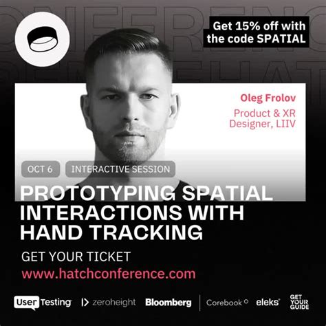 Oleg Frolov On Linkedin Spatialdesign Spatialcomputing Handtracking Hatchconference Ux Ui