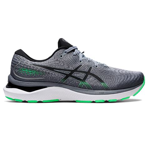 Asics Gel Cumulus 24 Hardloopschoenen Grijs Zwart Groen Heren