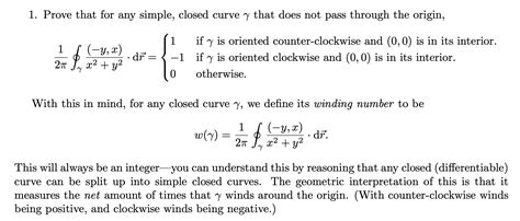 solved 1 prove that for any simple closed curve γ that