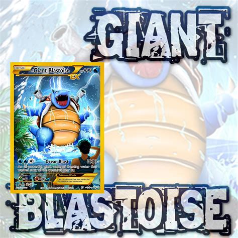 Pokemon Tcg Hologram English Version Ex Card Giant Blastoise Shopee