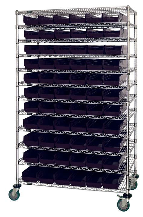 Quantum Wr74 1860 88104bk Bin Wire Shelving System Work Ready Tools