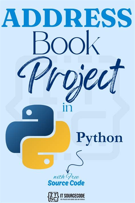 Best 12 Address Book Project In Python With Source Code Artofit