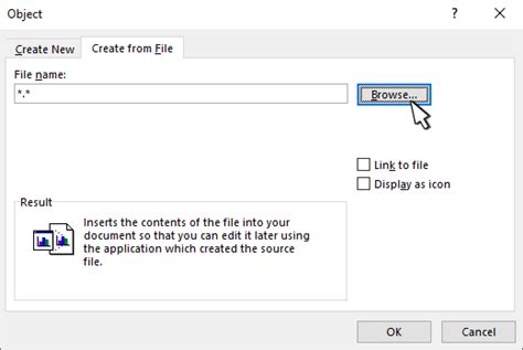 Embed Or Link To A File In Word Microsoft Support