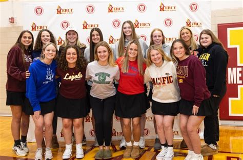 Mercy Class Of 2025 Athletes Commit At Fall Signing Day Mercy High School
