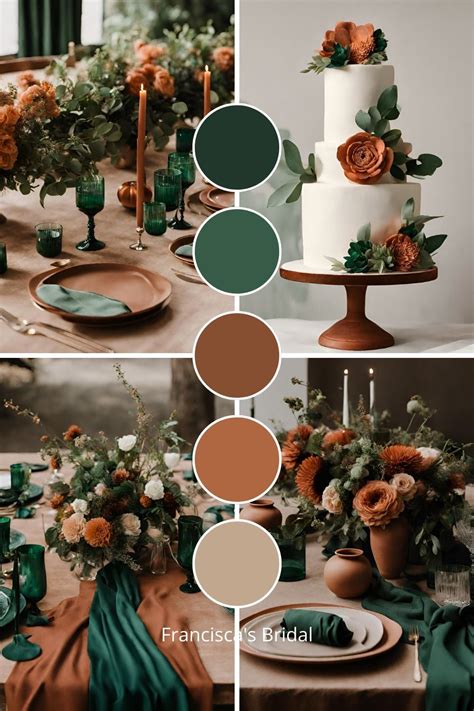 Emerald Green And Terracotta Wedding Color Ideas Beautiful Rustic