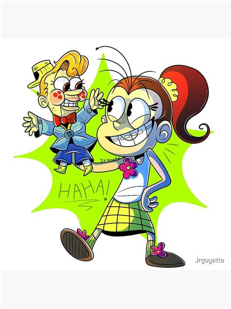 The Loud House Luan Loud And Mr Coconuts Premium Matte Vertical Poster