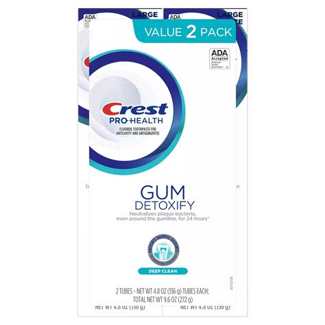 Crest Pro Health Gum Detoxify Toothpaste Deep Clean 2 Pk Shop