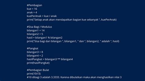 python dasar membuat biodata dan sontohnya pptx