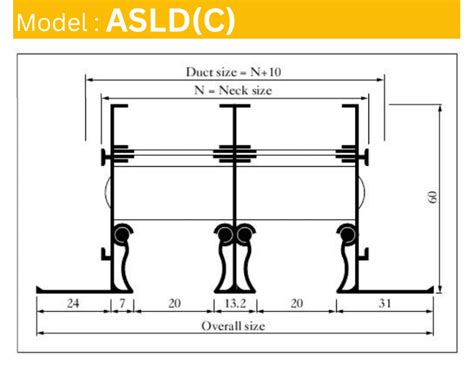 Asldc Curved Supply Air Linear Slot Diffuser High Quality Extruded