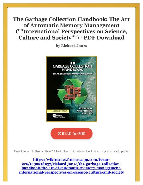 Ebook The Garbage Collection Handbook The Art Of Automatic Memory Management International