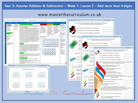 Year 5 Addition And Subtraction Lesson 2 Add More Than 4 Digits Master The Curriculum