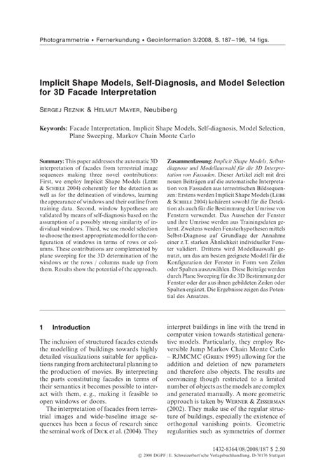 pdf implicit shape models self diagnosis and model selection for 3d