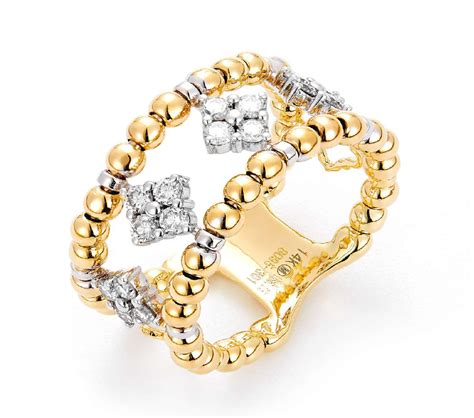 14k Yellow And White Gold Diamond Fashion Ring 001 130 01217 Koerbers
