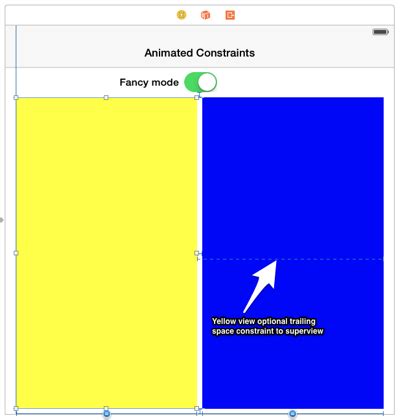 Animating Autolayout Constraints