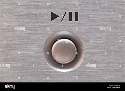 Play And Pause Button Stock Photo Alamy