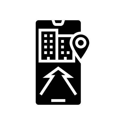 Mobile Application Navigation Glyph Icon Vector Illustration Vector Art At Vecteezy