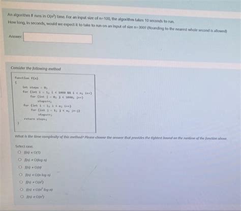 Solved Need Help With These An Algorithm F Runs In