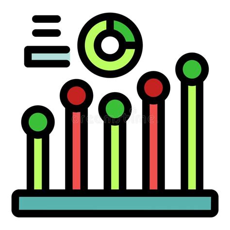 colorful data driven chart showing market analysis results stock