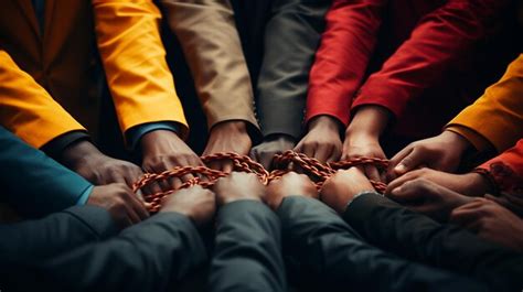 Premium Photo Collective Effort Integration And Unity With Teamwork Concept As A Business