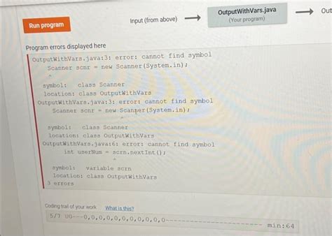 Solved Basic Output With Variables Java How Do I Fix Chegg