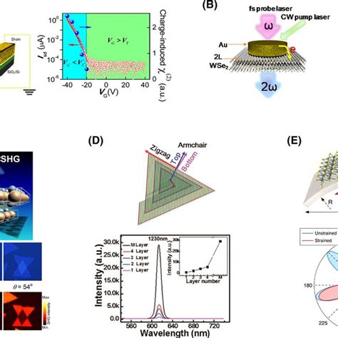A Shg Mapping Of Monolayer Mos2 160 Copyright 2018 American Chemical Download Scientific