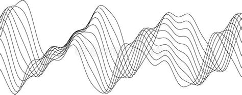 Abstract Geometric Wave Pattern In Monochrome Design For Art Prints And Digital Backgrounds