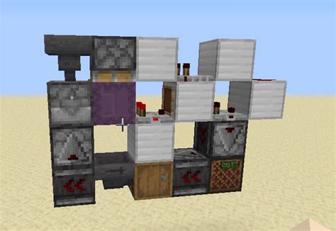 Wide Shulker Box Unloader Using A Mechanic I Found On Reddit Handles Full Boxes R Redstone