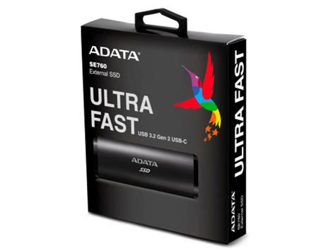 ADATA 1tb USB TYPE-C External Storage USB 3.2 Gen2 MODEL : ASE760 ...