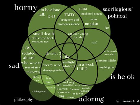Big And Complicated Venn Diagram Of Lyrical Themes Rhozier